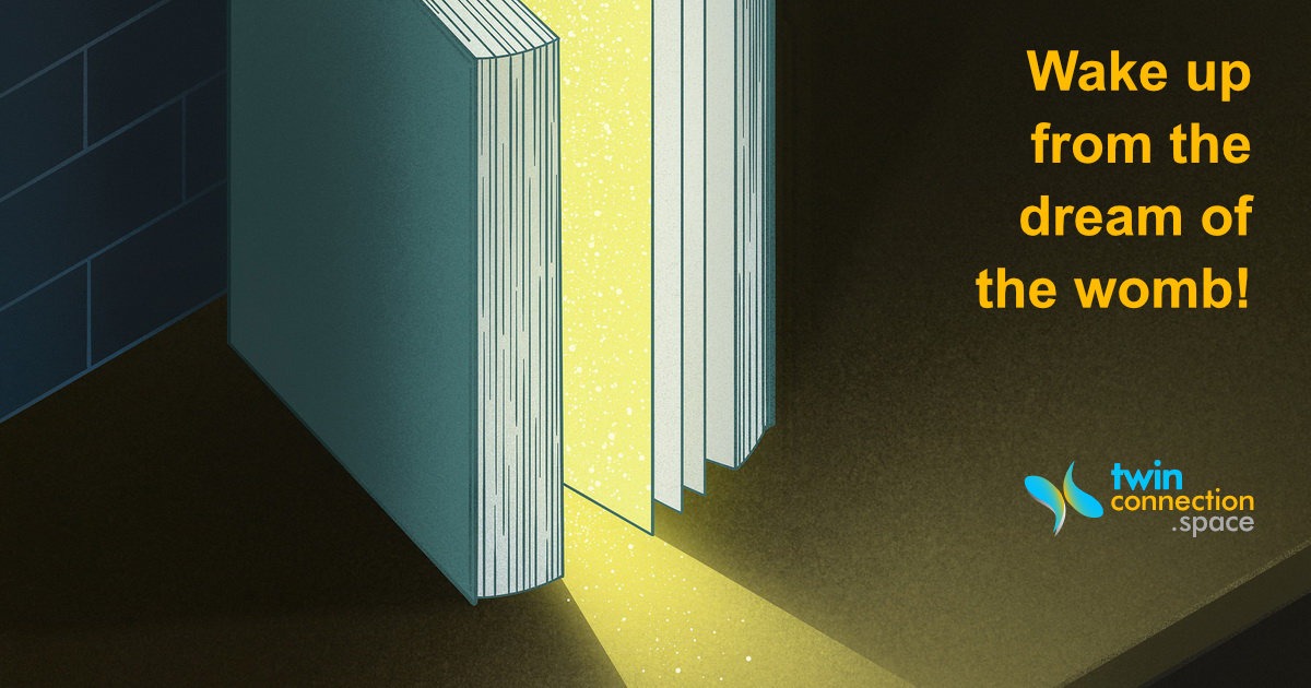 Wake up from the dream of the womb! - as lost twin survivor